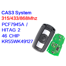 3 Buttons remote Key 433MHz 315MHz 315LP MHz 868MHZ for BMW 3 5 Series ...