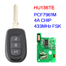2013-2018 3 Buttons Remote Key PCF7961M For Renault Dacia LOGAN SANDERO ...