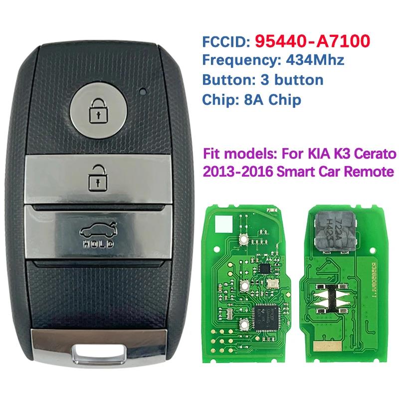 Aftermarket 3 Button Smart Keyless Entry Remote Fob With 8A Chip 433Mhz ...