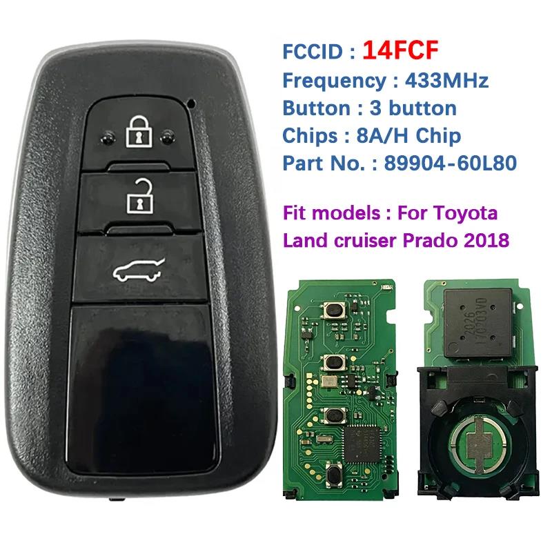Aftermarket Smart Key For Toyota Land Cruiser Prado 2018 Genuine Smart ...